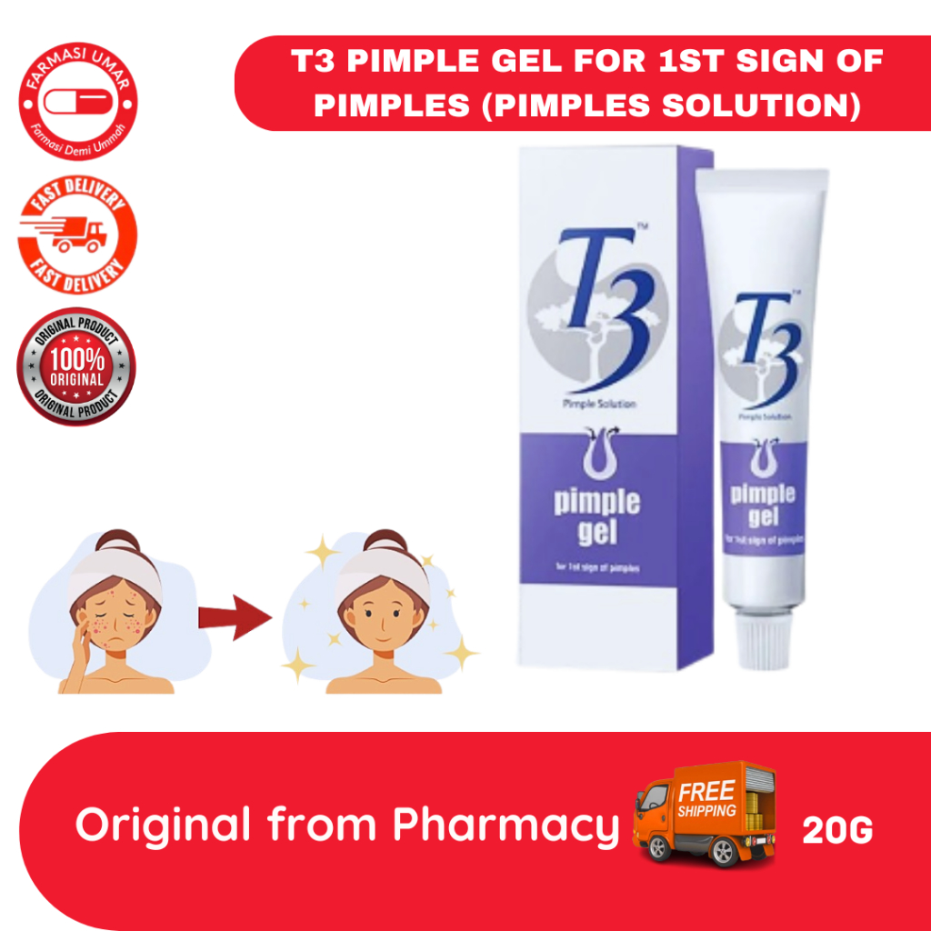 T3 PIMPLE SOLUTION PIMPLE GEL 15G | Shopee Malaysia
