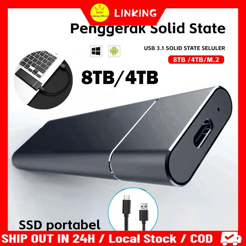 External Hard Disk 30TB Portable SSD Hard Drive 64TB USB3.1 Portable ...