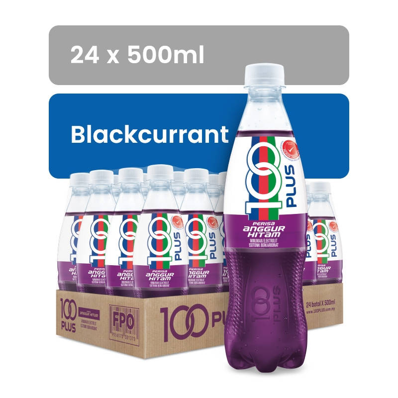 F&N 100PLUS BLACKCURRANT 500ML X 24 BOTTLES (1 CARTON) | Shopee Malaysia