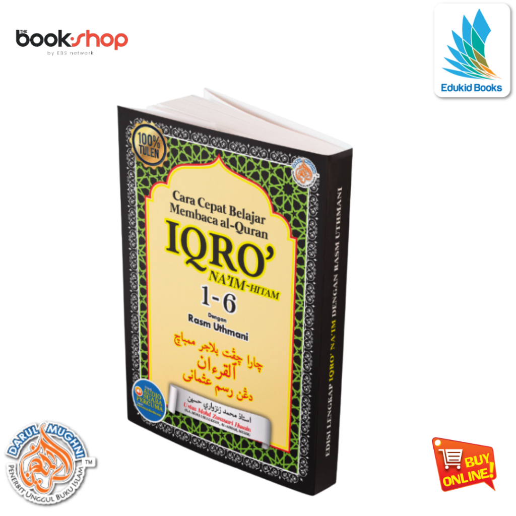 Iqra 1- 6 set lengkap Hitam - Iqra Naim - Al quran - iqra - buku ...