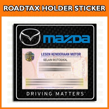 New Roadtax 2024 Sticker Holder - Mazda Car Logo | Shopee Malaysia
