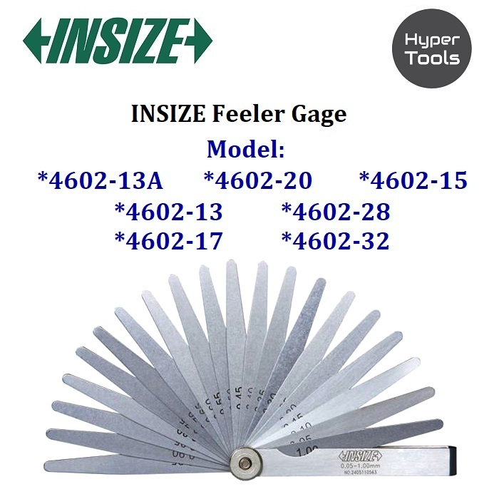 INSIZE Feeler Gage/ INSIZE Feeler Gauge - Model: 4602-13A / 4602-13 / ...