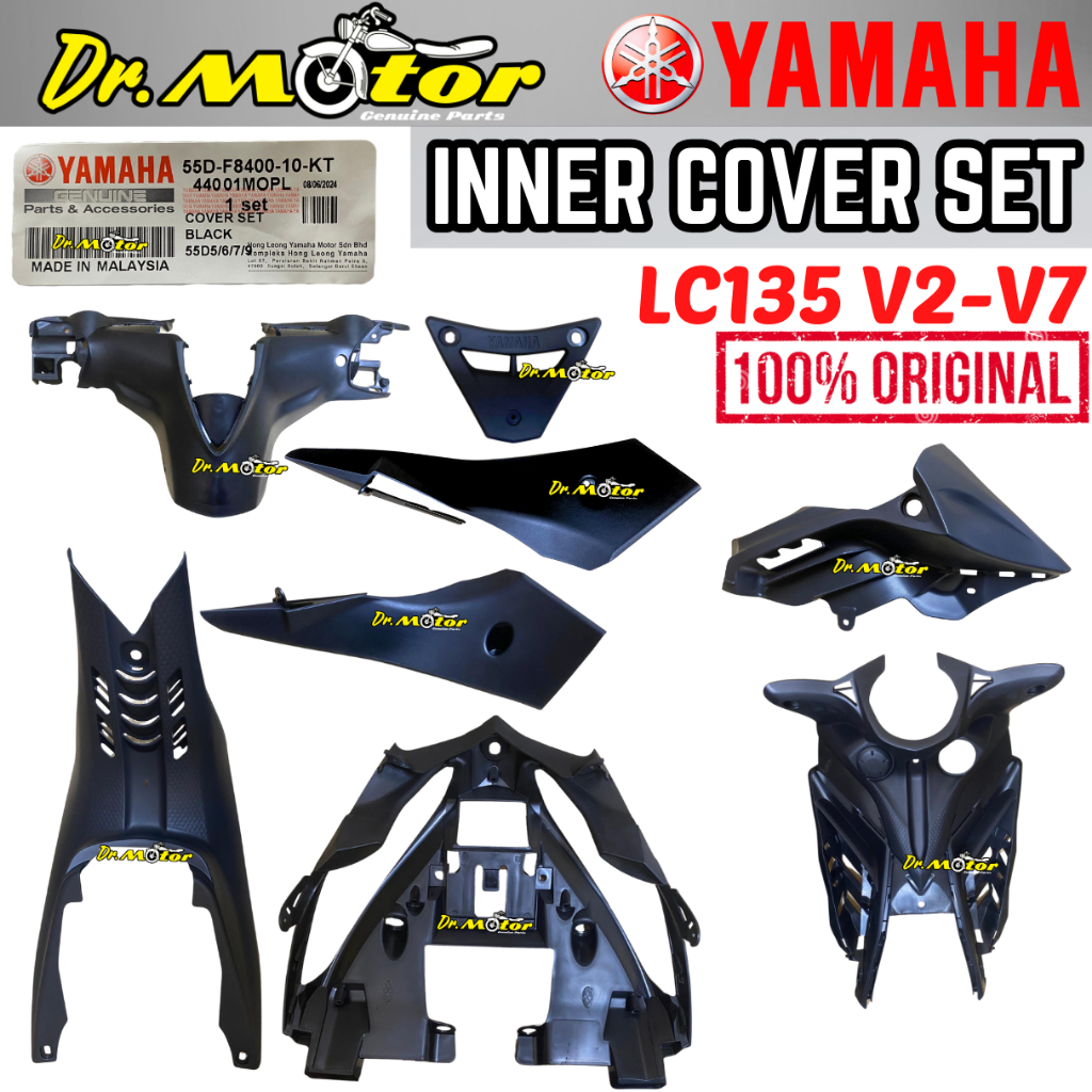 LC135 V2-V7 5S SPEED 135LC LC 135 Inner Set Part Hitam Coverset Cover ...