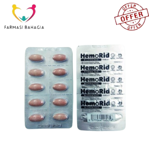 [ Exp 2/2027 ] HEMORID TABLET 500MG 10'S (HEMORRHOID / BUASIR) | Shopee Malaysia