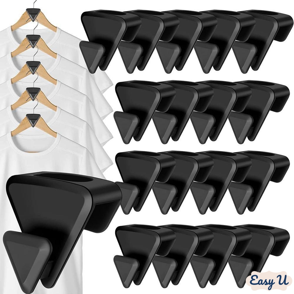 1pc Mini Triangle Hanger Connector Hook | Space Saving Wardrobe Hanger ...