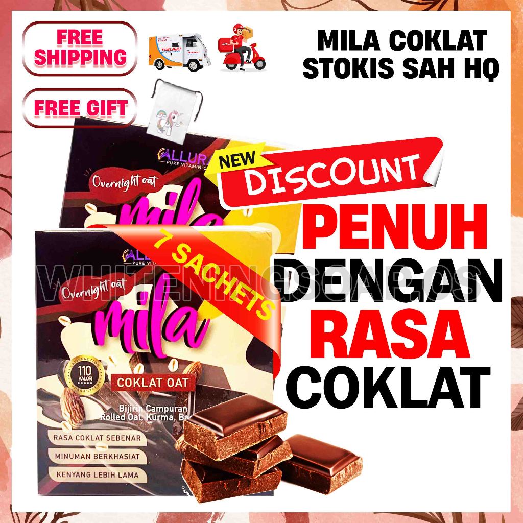 MILA COKLAT OAT SLYM (READY STOCK) 7 sachet 100% Original HQ ALLURA ...