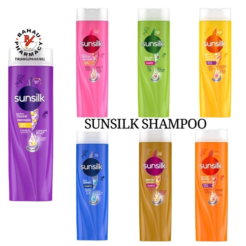 SUNSILK SHAMPOO 300ML HAIR FALL/SMOOTH&MANAGEABLE/LIVELY CLEAN&FRESH ...