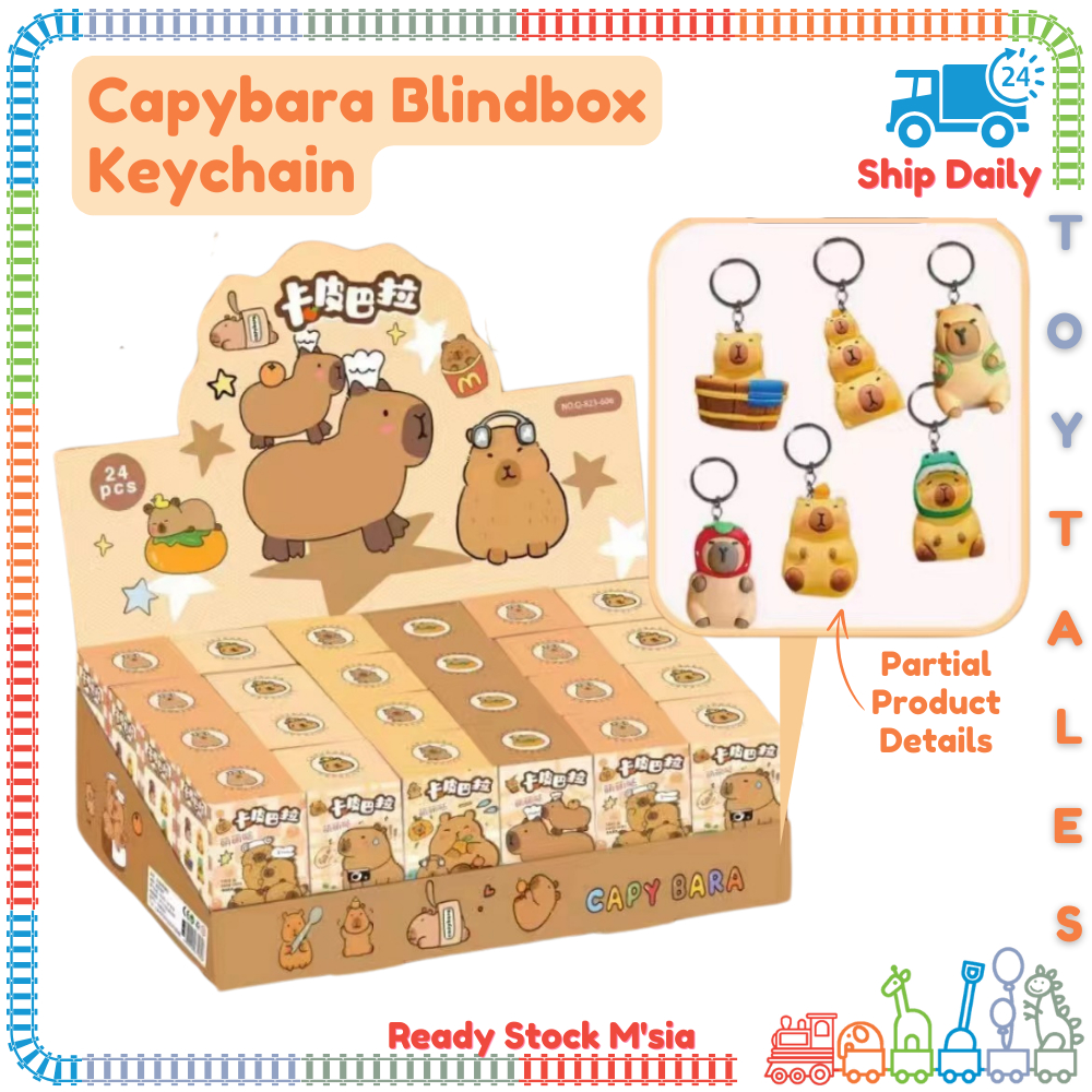 ToyTales 🍭 CAPYBARA KEYCHAIN [ Blind Box ] Kapibara Capibara Kapybara ...