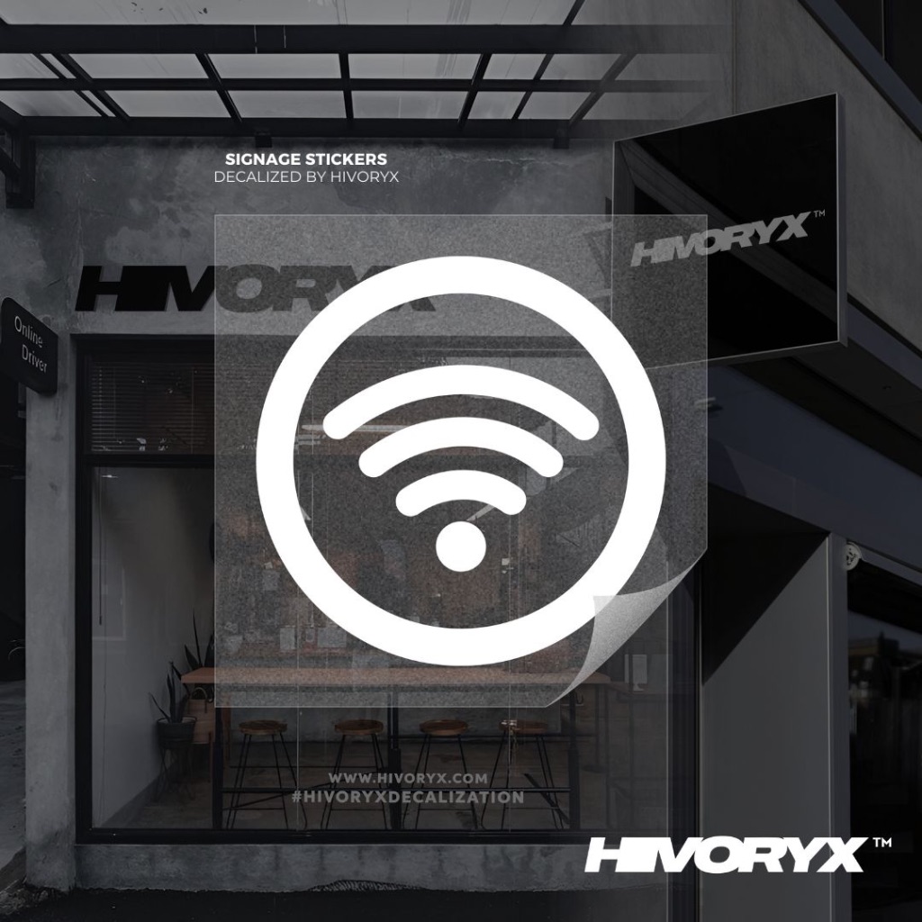 「WIFI INTERNET AVAILABLE」COMMERCIAL SHOP BUSINESS SIGNAGE SERIES CAR ...