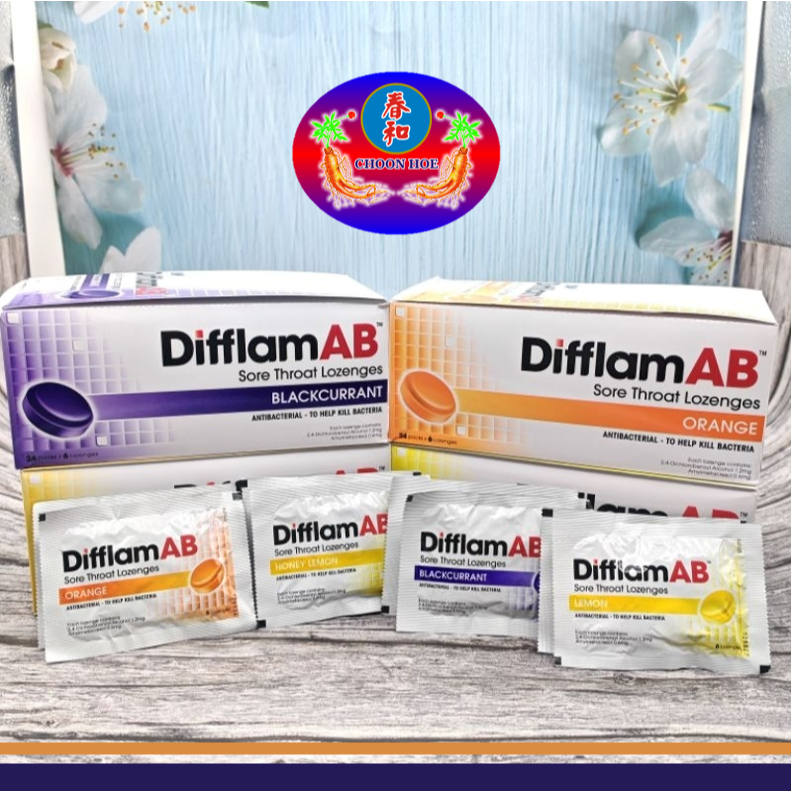 DIFFLAM AB SORE THROAT LOZENGES 6 LOZ. PER PACK | Shopee Malaysia