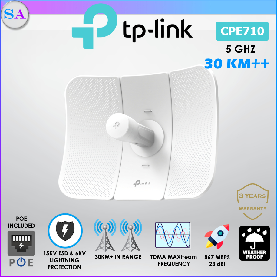 TP-Link CPE605 / CPE610 / CPE710 5GHz Outdoor CPE AP Long Range ...