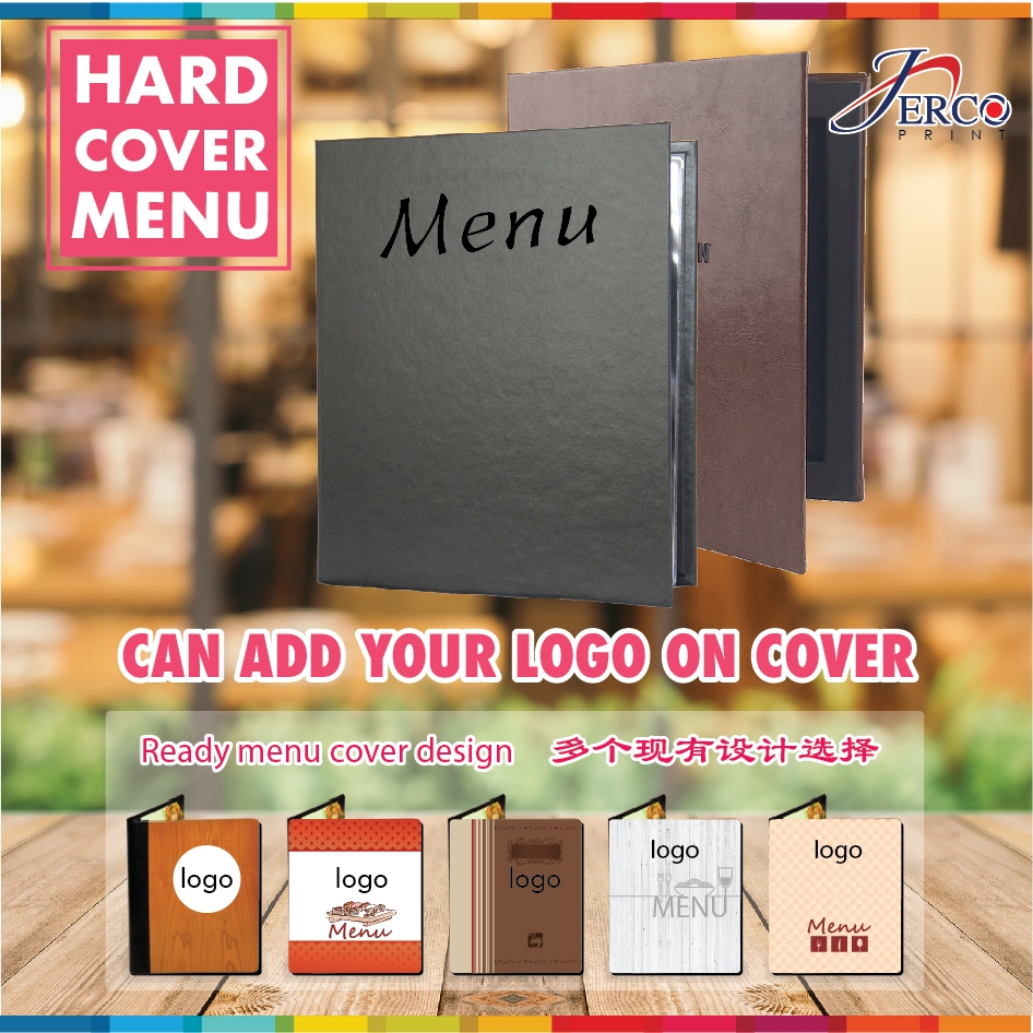 Hardcover Menu With Pocket File Ready design (Can Add Logo on Cover ...