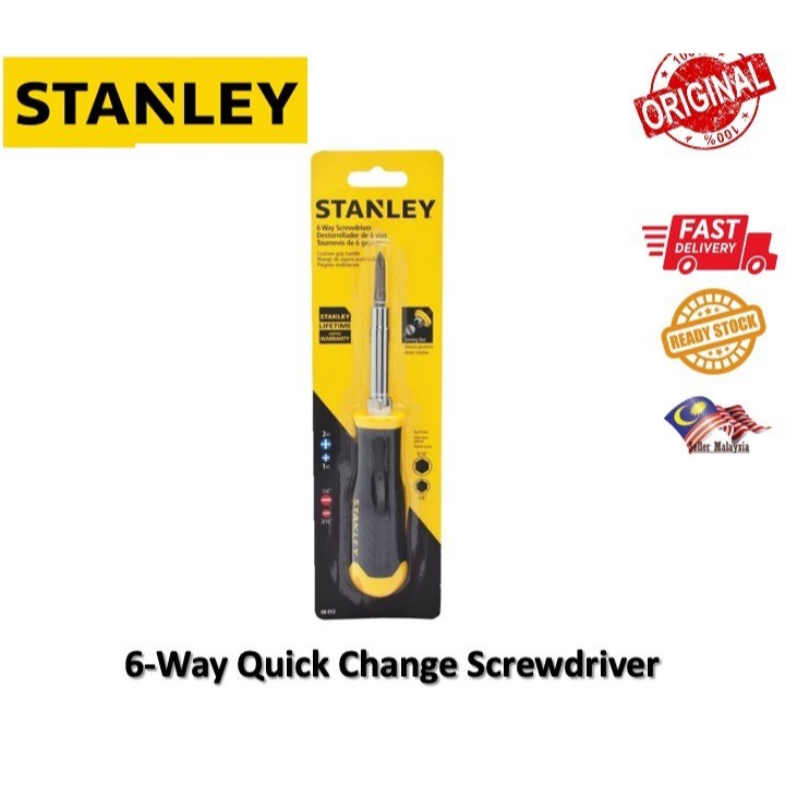 STANLEY 6-Way Quick Change Screwdriver STHT68012-8 5.0 8 ratings 12 ...