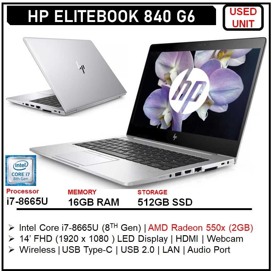 [USED] HP EliteBook Series 840 G1/G2/G3/G4/G5/G6/G7/G8 Intel i5 ~ i7 ...