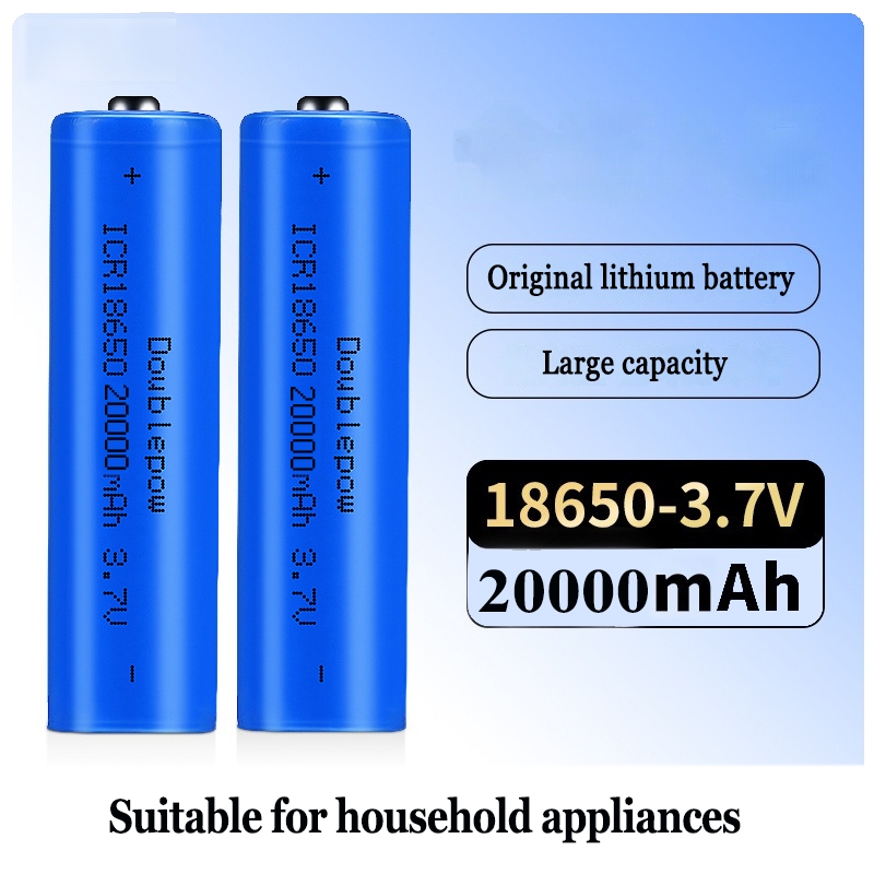 1PCS Lithium Ion Battery 18650 Rechargeable 20000mAh 3.7V Flat Top ...