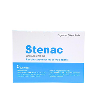 Stenac Granules/ Effervescent Tablets Acetylcysteine (100mg/ 200mg ...