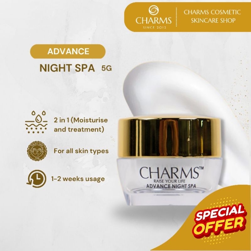 CHARMS SKINCARE - ADVANCE NIGHT SPA 5G PEPTIDE & ANTI AGING CREAM ...