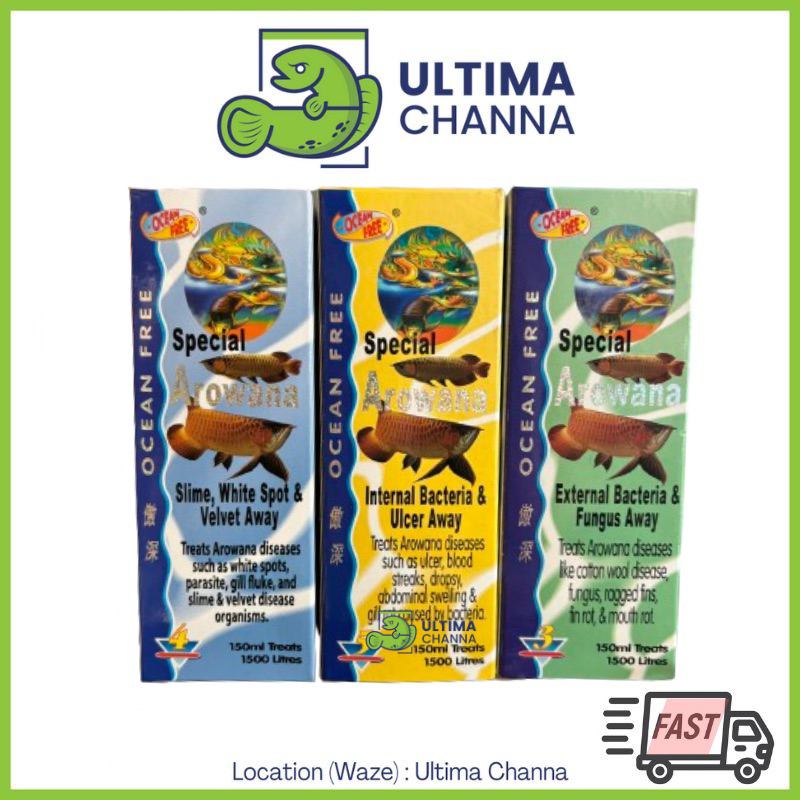 Ocean Free Fish Medicine Internal/ External Bacteria, Fungus, White ...