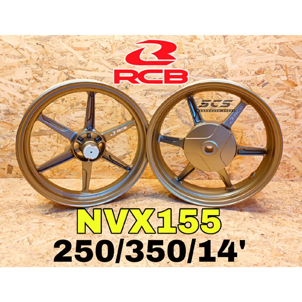 Yamaha NVX155 SP800 RCB Sport Rim 250/350/14' Racing Boy NVX 6 Line 6 ...