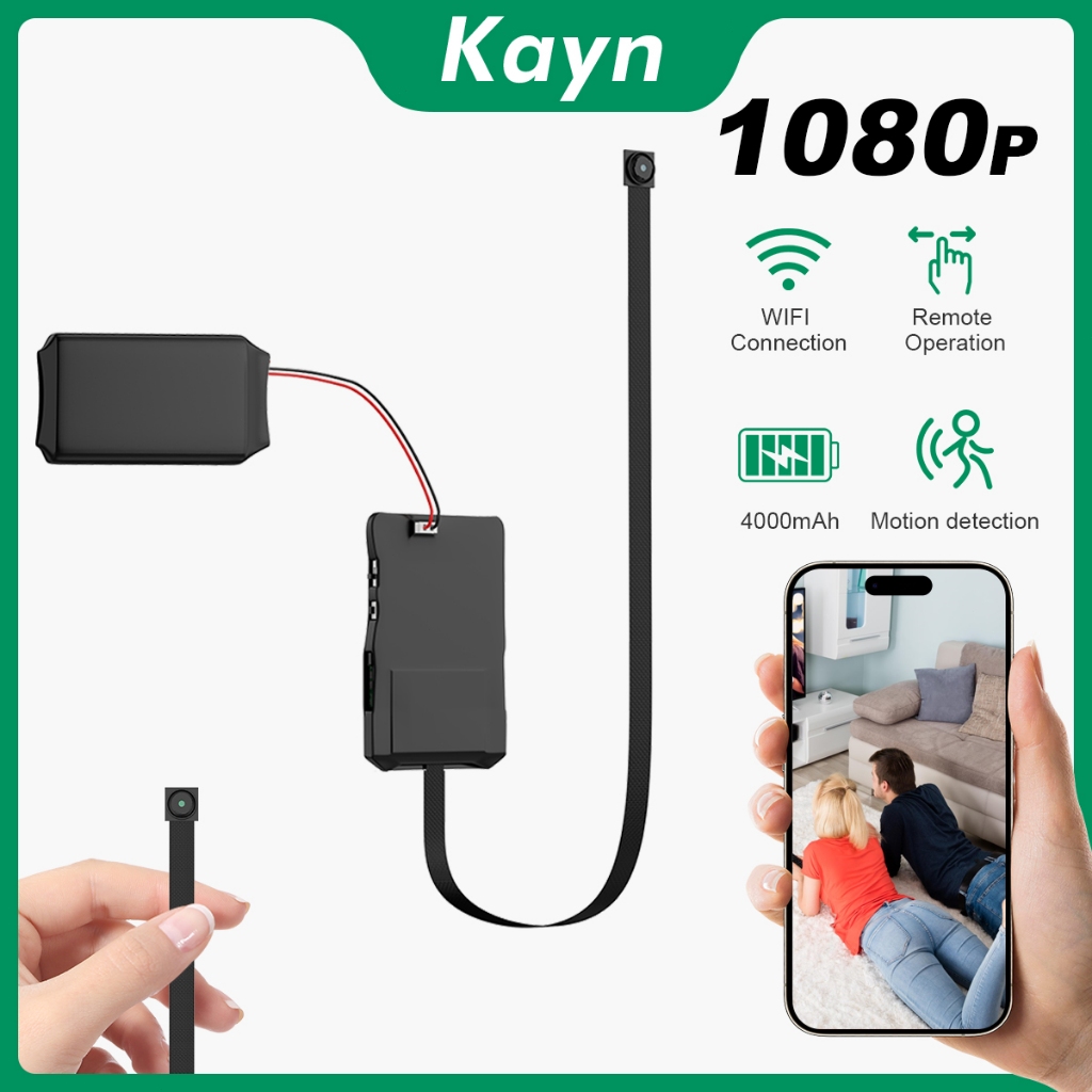 4G SIM Card Mini Hidden Camera, DIY Spy Cam, Home CCTV, Portable ...