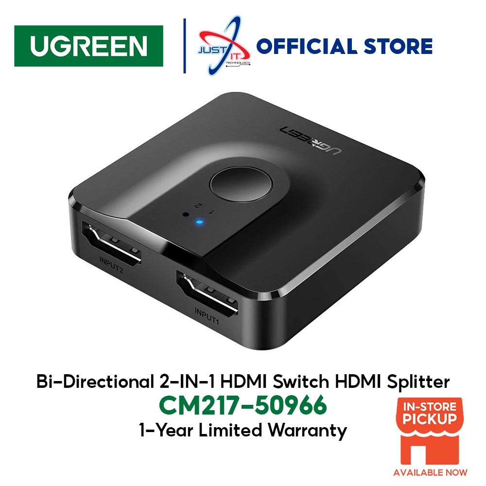 UGREEN CM217 BI-DIRECTIONAL 4K HDM HD 2.0 SWITCHER (UG-CM217-50966 ...