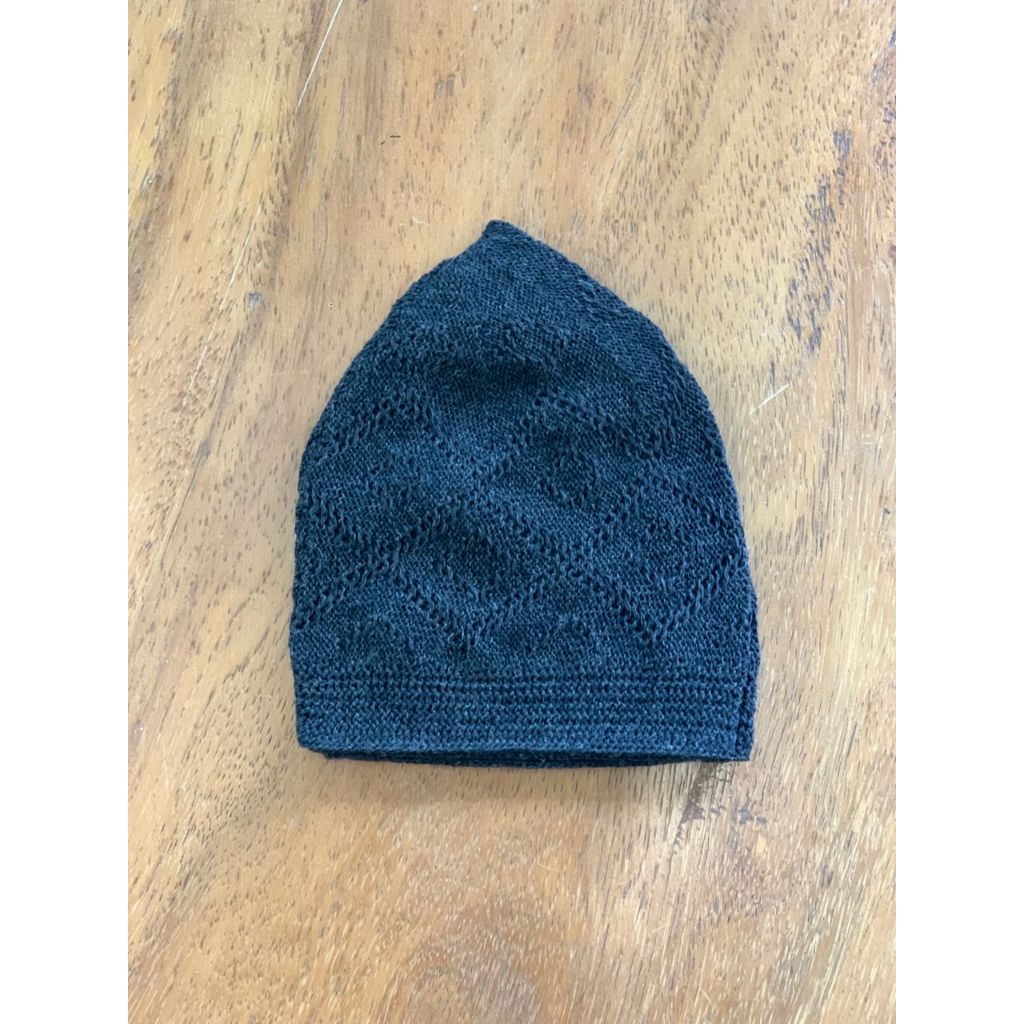 KERVAN Turkey BLACK Kufi Hat Imam Muslim Hat Head Cotton Mix Islam ...