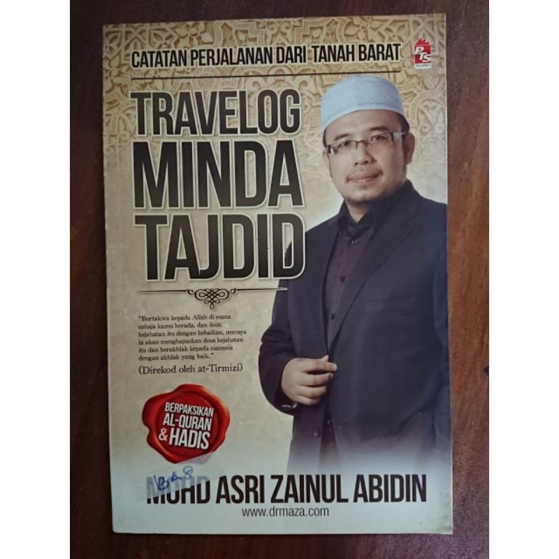 Travelog minda tajdid. Mohd asri zainul abidin | Shopee Malaysia