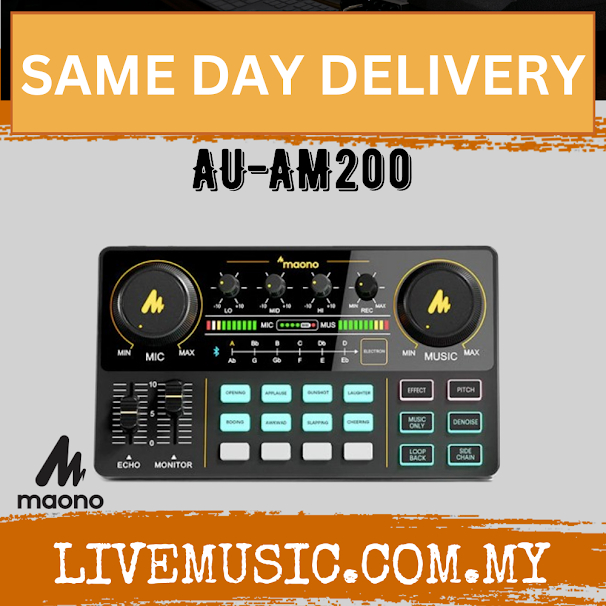 Maono MAONOCASTER Lite AU-AM200 Portable All-In-One Podcast Production ...