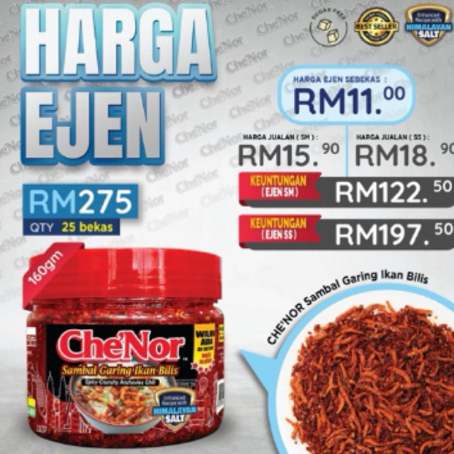 25 bekas Sambal Che Nor | Shopee Malaysia