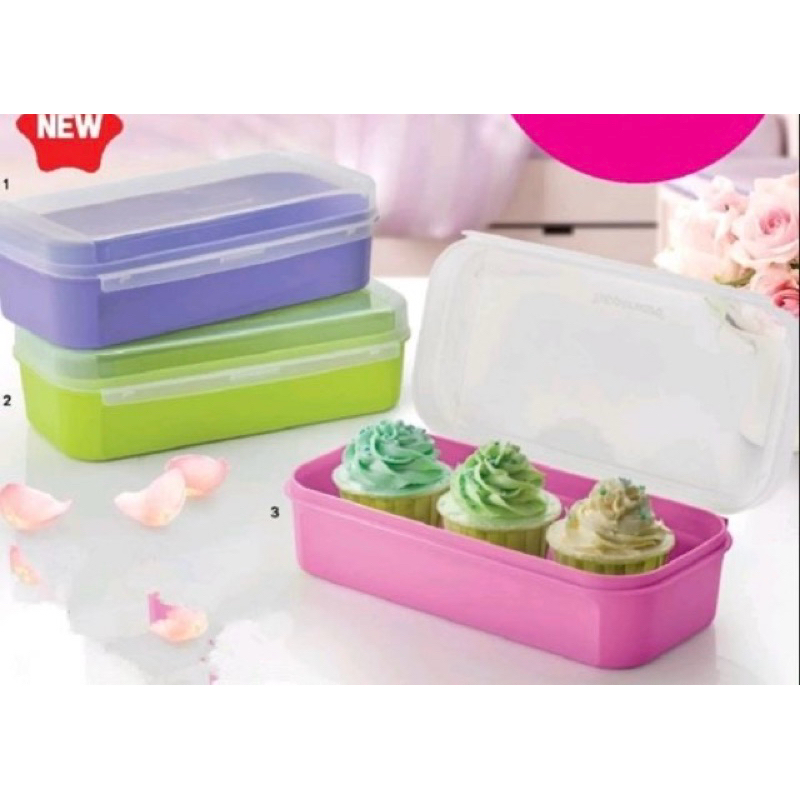Tupperware Signature line rectangular-Pink- 980ml (1pc) | Shopee Malaysia