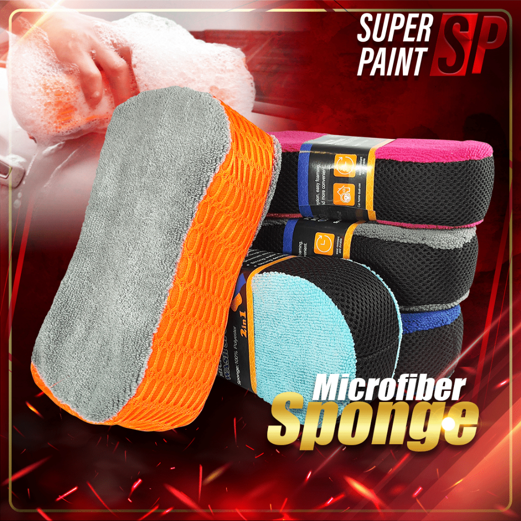 [Span Microfiber Cuci Kereta] Microfiber Cleaning Sponge Microfiber ...