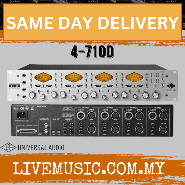 Universal Audio 4-710d 4-channel Microphone Preamp & Compressor ( 4 ...