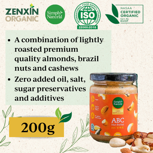Simply Natural ABC Nut Butter 200g Malaysia | Shopee Malaysia