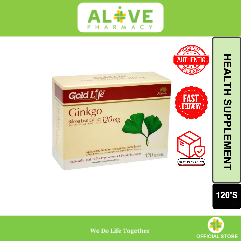 GOLDLIFE GINGKO BILOBA TAB 120MG 120'S | Shopee Malaysia