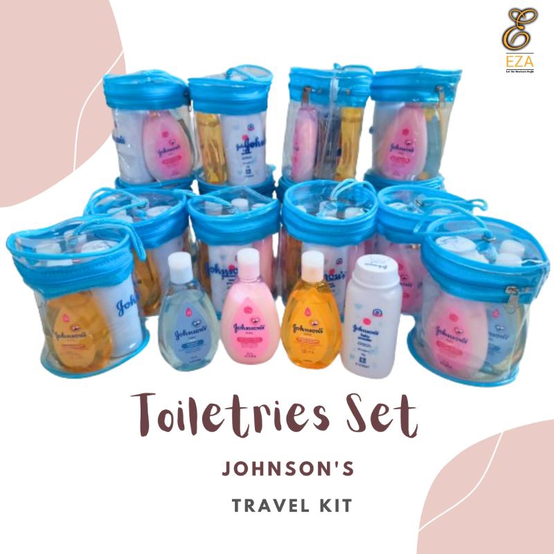 Johnson's Baby Mini Travel Kit Set Mandian Bayi Toiletries Set 50ml 4 ...