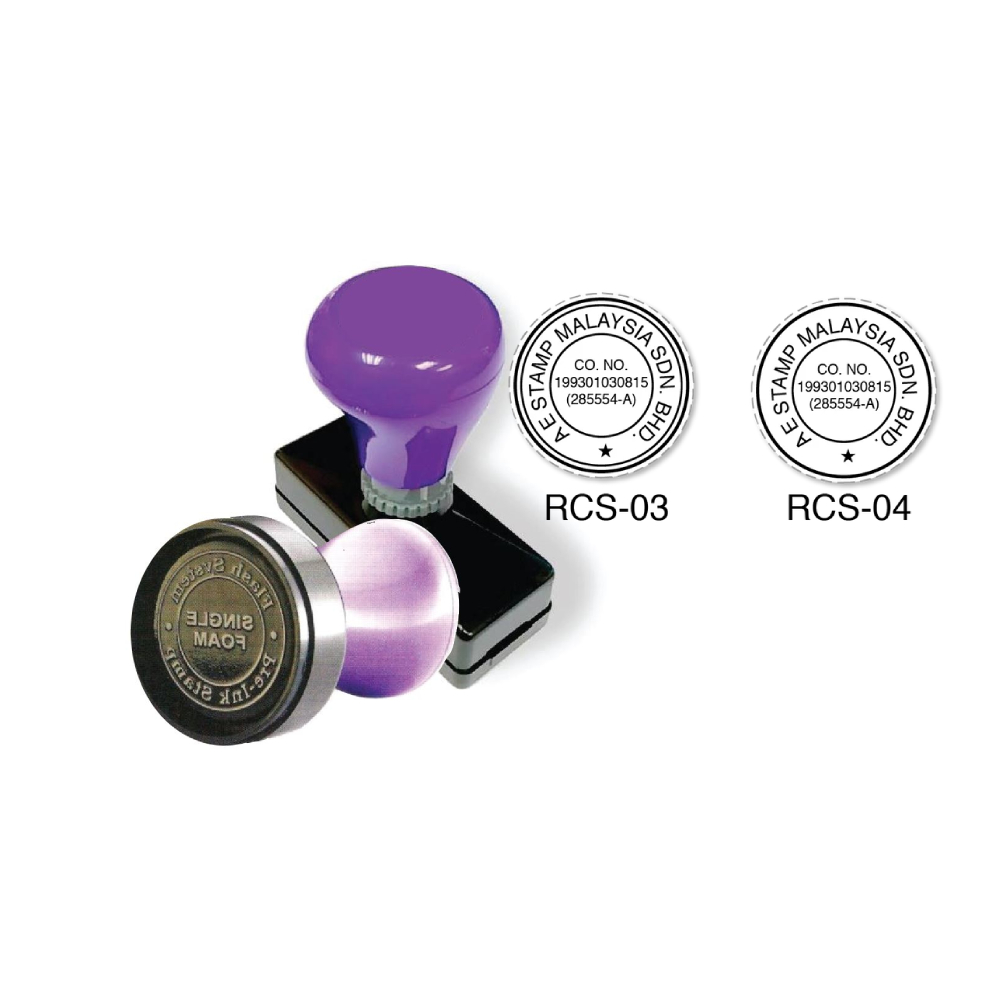 Self Inking Rubber Stamp Flash Stamp ( Round 24x24mm / Square 21x60mm ...
