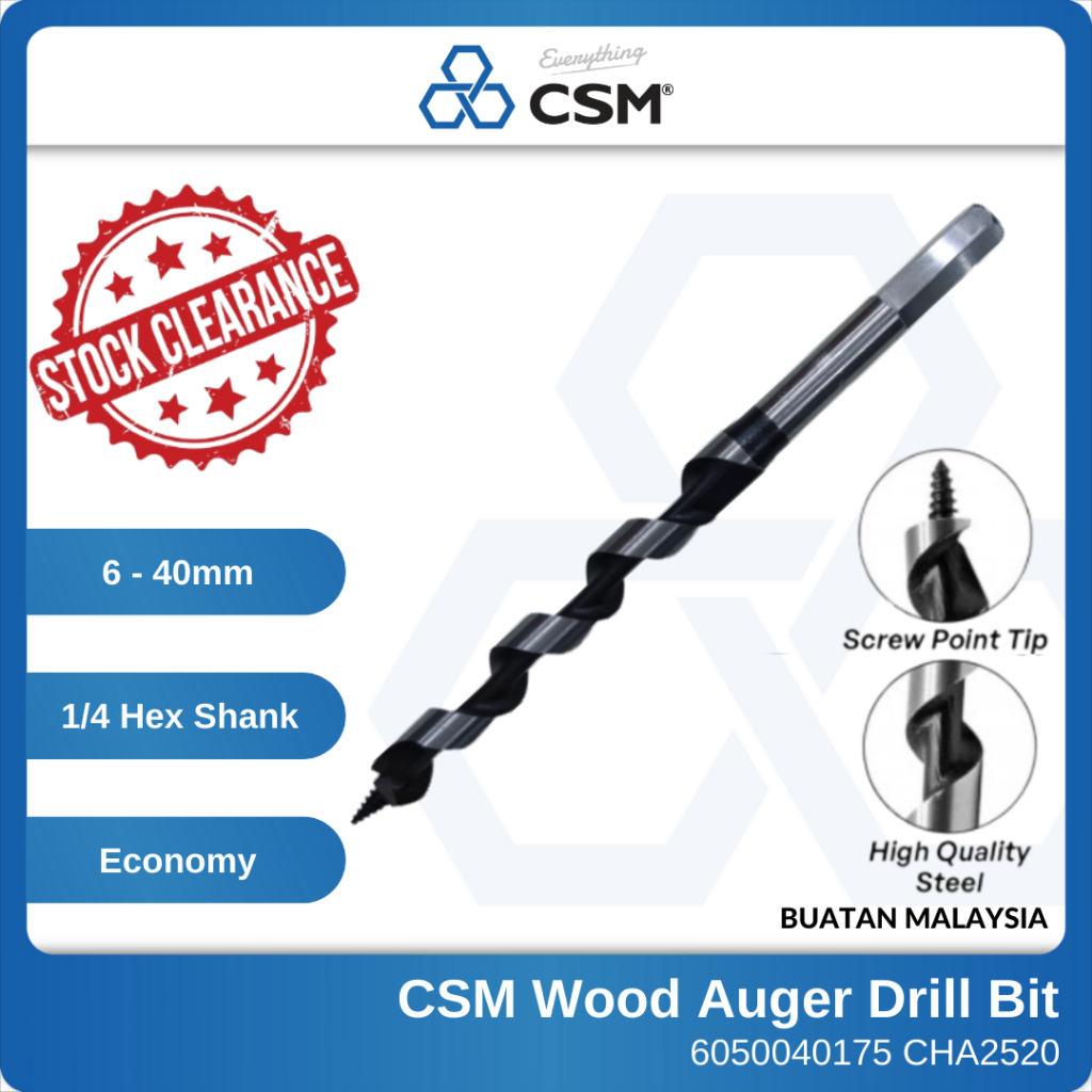 200mm Long 6-24mm Auger Drill Bits High Quality Wood Carpenter Wood ...