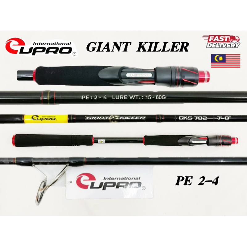 Eupro Giant Killer Rod 7.0ft (PE 2-4) Butt Join Eupro Rod | Shopee Malaysia
