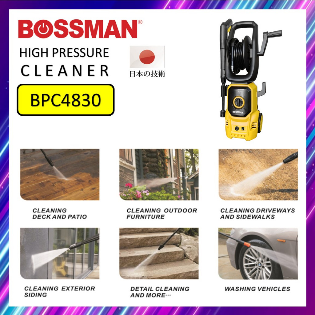 Bossman 2000w Water Jet BPC4830 High Pressure Cleaner 170Bar WATERJET ...