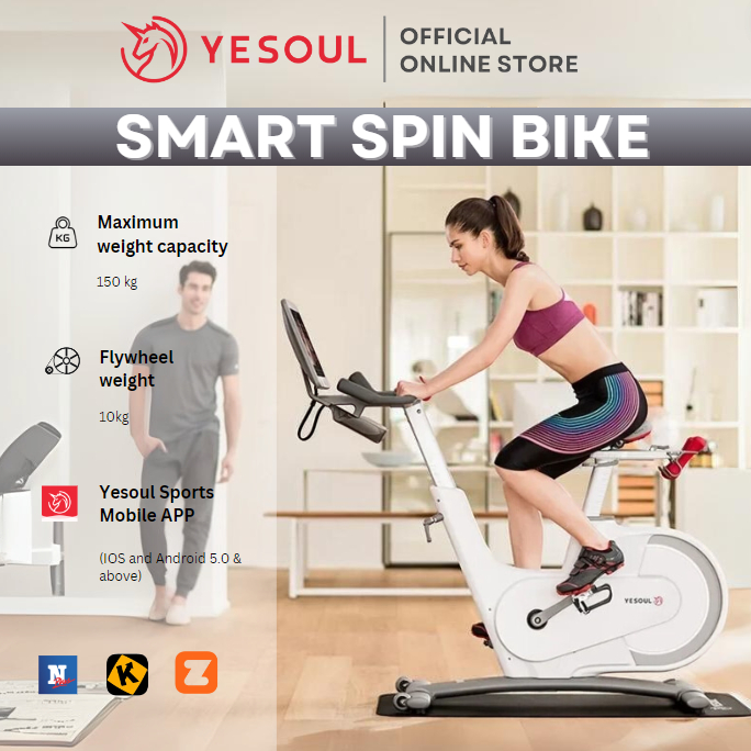 YESOUL V1 Smart Spin Bike (10kg heavy duty flywheel) | Shopee Malaysia