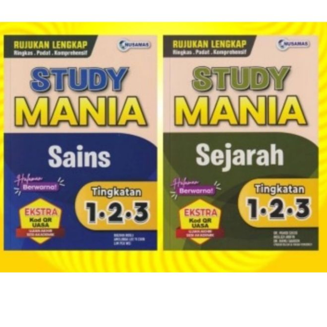BUKU RUJUKAN STUDY MANIA UASA TINGKATAN 123 (NUSAMAS) | Shopee Malaysia
