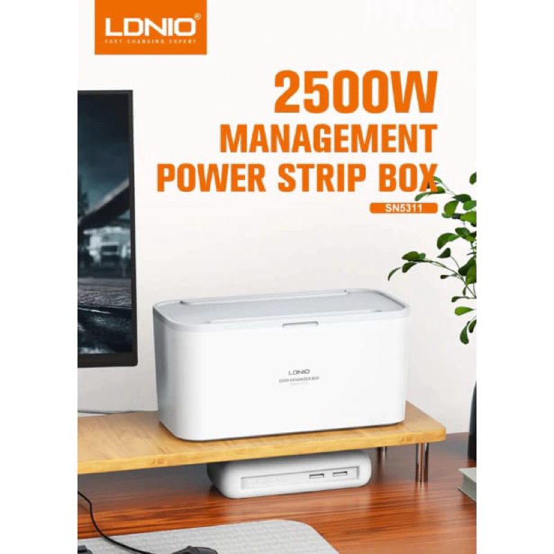LDNIO MANAGEMENT POWER STRIP BOX 5 SOCKET PORT+3 USB PORT | Shopee Malaysia