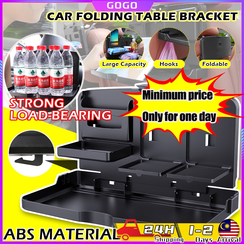 Foldable Car Food Tray With Bottle Cup Holder Steering Wheel Table Car ...