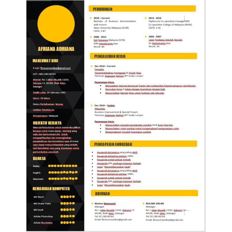 20 Resume Templete Editable (PREMIUM ATS 2024) | Shopee Malaysia