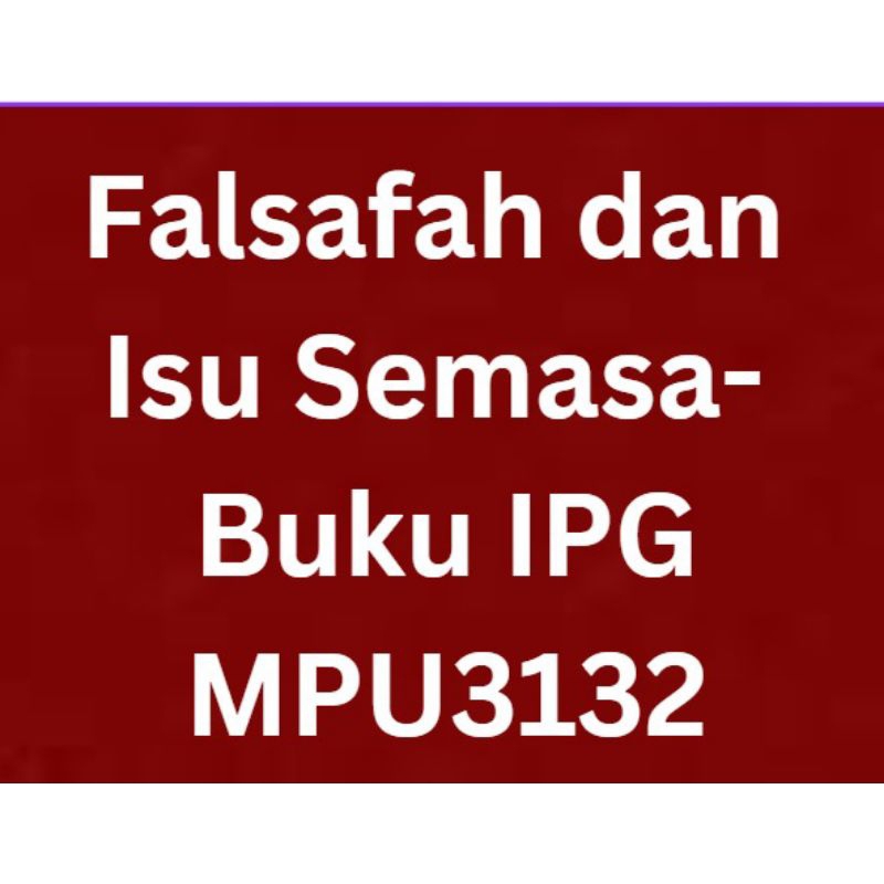 Falsafah Dan Isu Semasa - Mk) | Shopee Malaysia