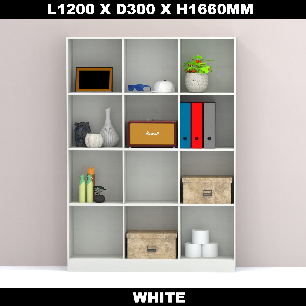 SinChew 12 Tier Bookcase / 12 Cube Bookcase / Almari Buku / Rak Buku ...