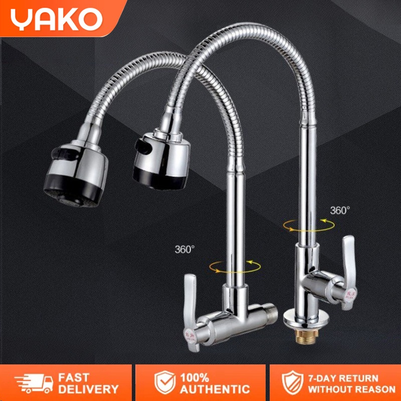 YAKO Paip Sinki Dapur Kitchen Faucet 360 Swivel Sink Pipe Paip Air ...