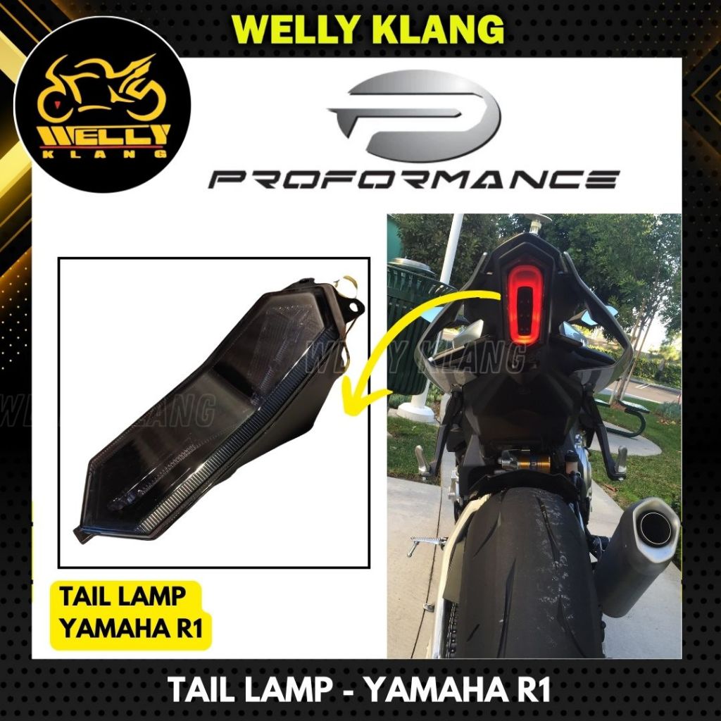 LAMPU BELAKANG YAMAHA YZF-R1/ INTERGRATED TAIL LAMP/ TAIL LIGHT WITH ...