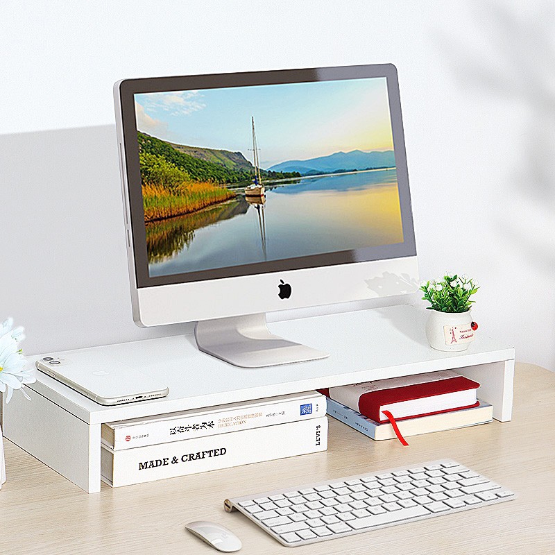 1/2 Tier Computer Monitor Stand, Desktop Organizer, Heightening Shelf ...