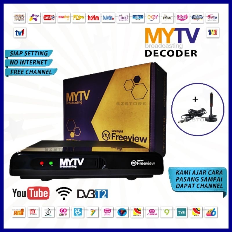 NEW VERSION Original MYTV Combo S2 T2 (pakai piring atau antenna ...